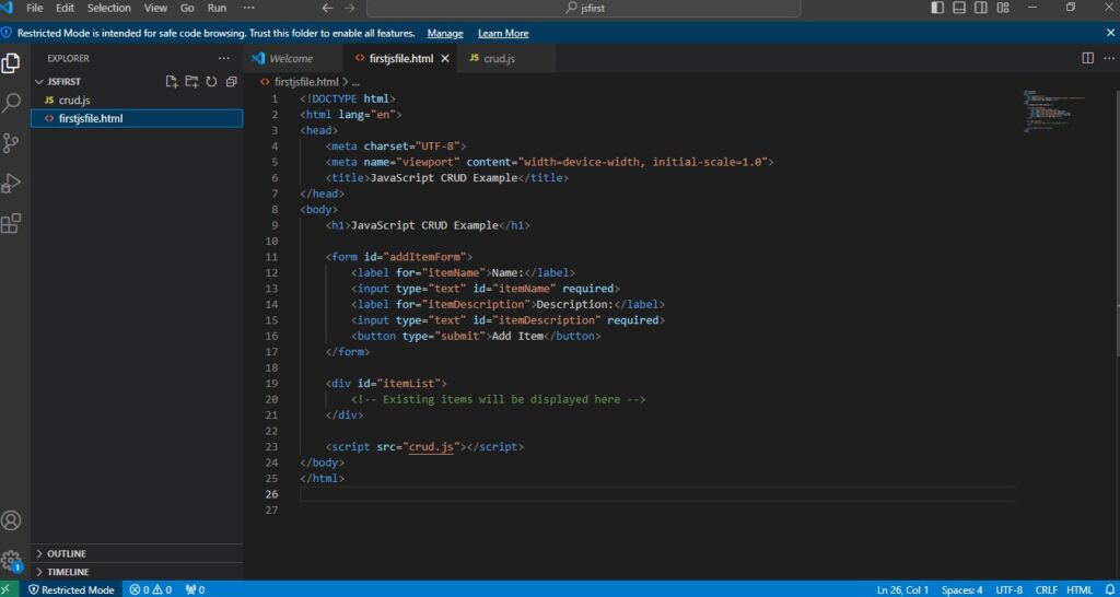 Mastering Javascript Crud Operations A Practical Tutorial With Code Examples