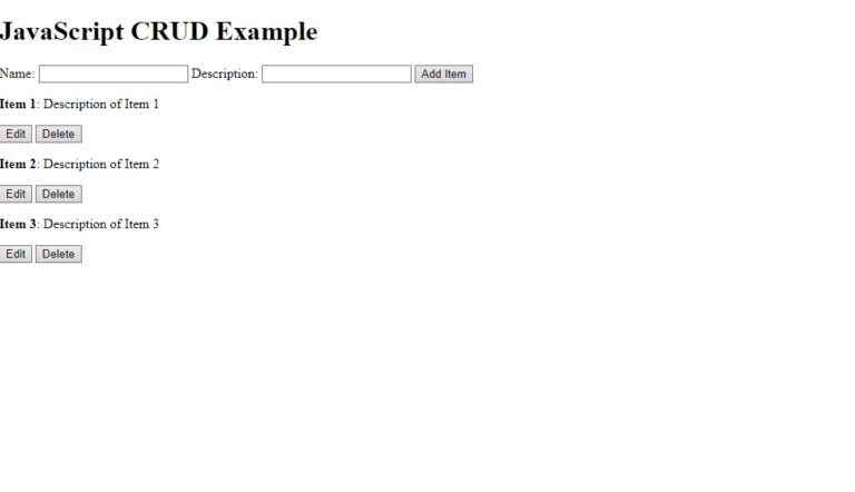 Mastering Javascript Crud Operations A Practical Tutorial With Code Examples